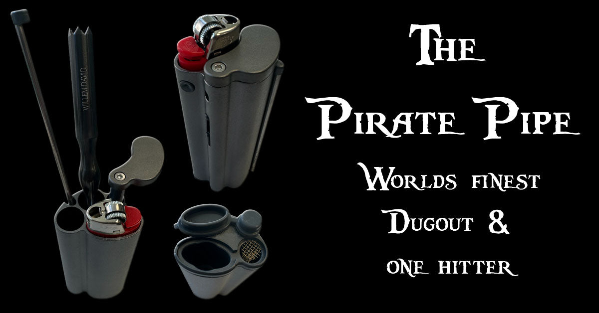 Worlds Finest One Hitter and Dugout - The PIRATE PIPE -by WILLEM DAVID